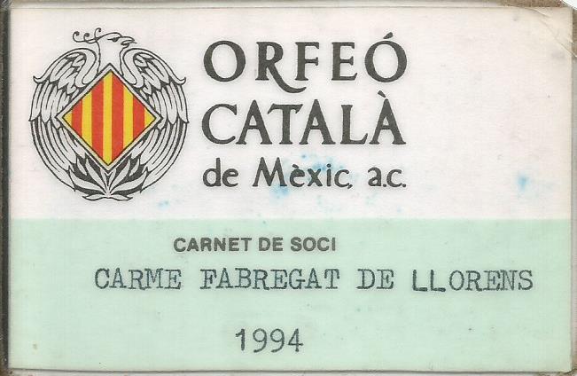 Memòria Repressió Franquista.: Orfeó Català de Mèxic